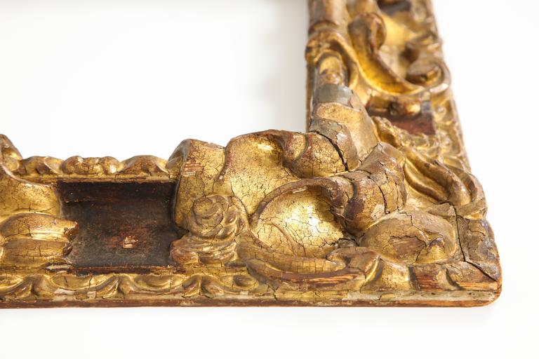 Carved Giltwood Spanish Baroque Frame For Sale at 1stDibs | baroque art ...