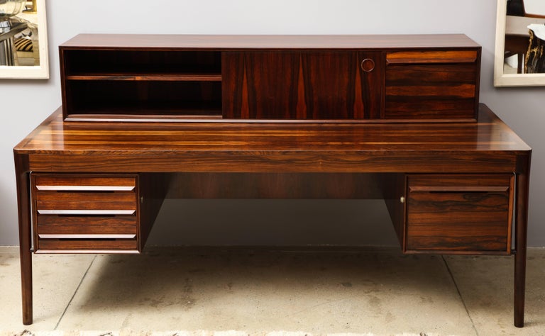 Rosewood Desk by Haug Snekkeri, Norway, circa 1965 For Sale at 1stdibs