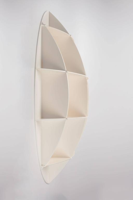 Round Shelves in White Plastic, Space Age Numbered Limited Edition ...