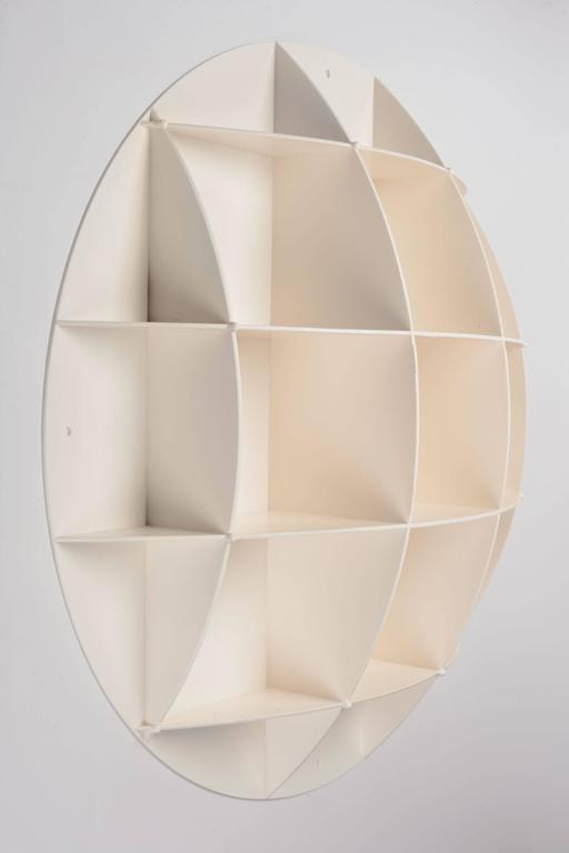 Round Shelves in White Plastic, Space Age Numbered Limited Edition ...