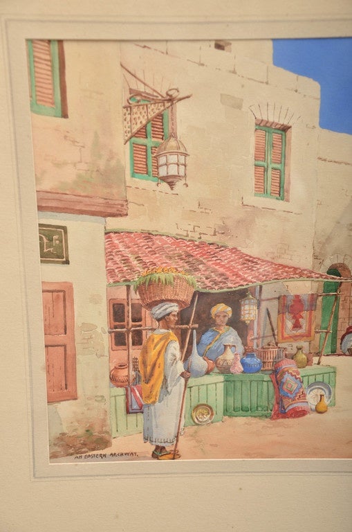 James Greig Watercolor "An Eastern Archway" at 1stDibs