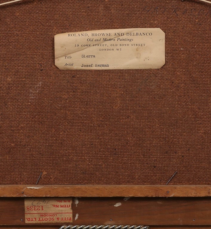 20th Century Josef Herman Landscape Painting For Sale at 1stDibs ...