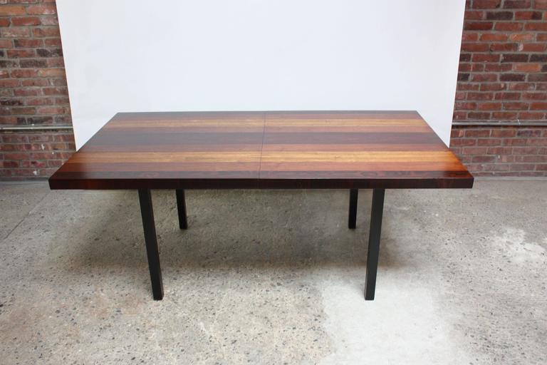 Milo Baughman Mixed Wood Dining Table for Directional For Sale at ...