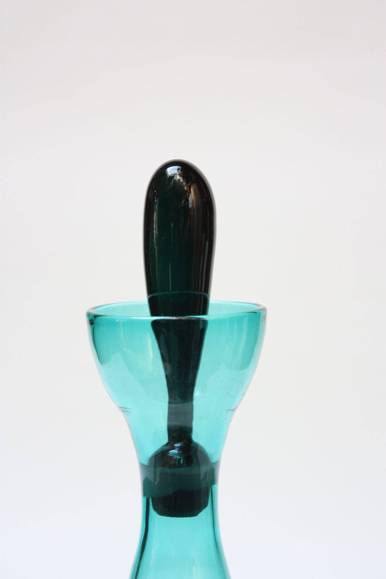 Large Blenko Decanter #564 by Wayne Husted at 1stDibs