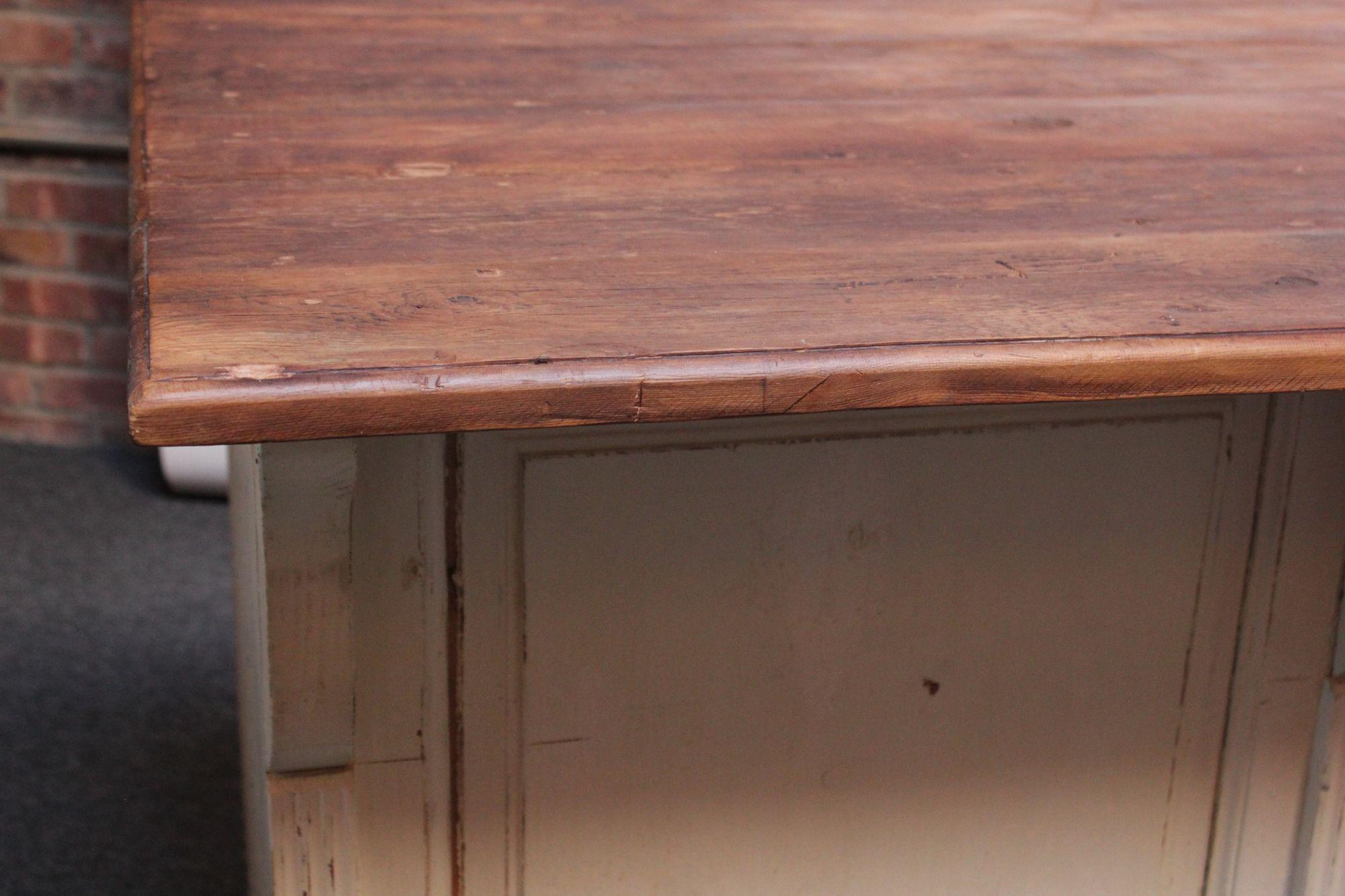 Antique French Boutique Counter in Stained and Painted Pine at 1stDibs ...