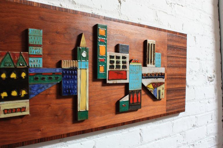 Large Harris Strong New York Cityscape at 1stDibs | harris strong tile art