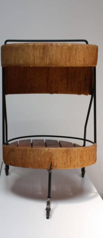 Arthur Umanoff Two-Tier Bar Cart at 1stDibs