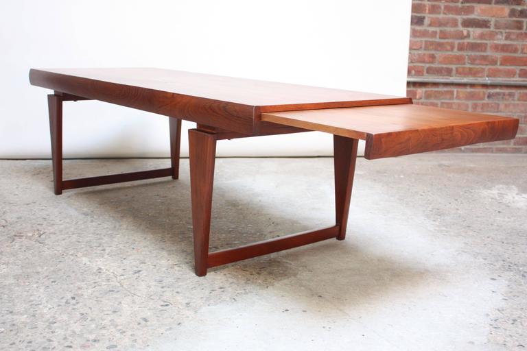 Danish Modern Teak Extendable Coffee Table at 1stDibs