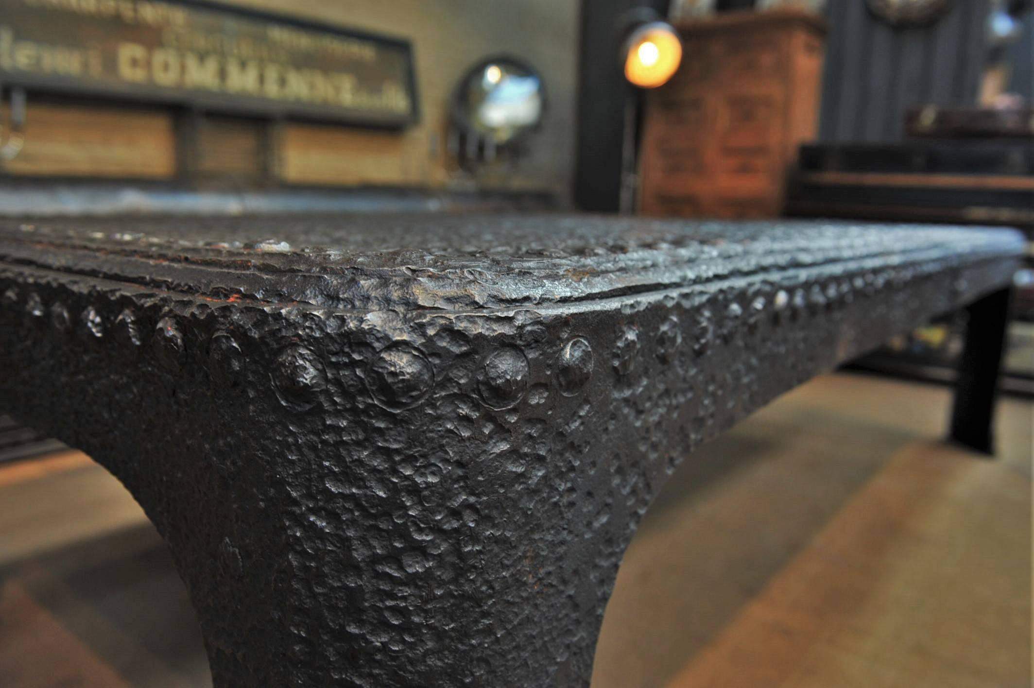Industrial Riveted Iron Dining or Centre Table, circa 1880 at 1stDibs