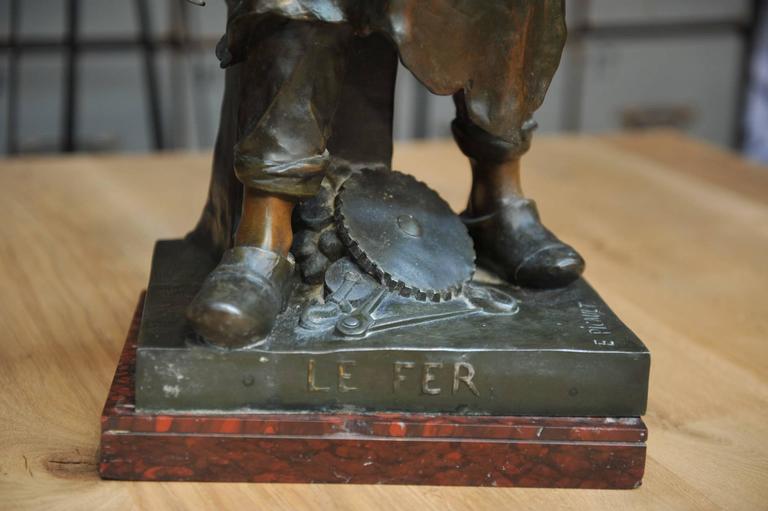 19th Century Blacksmith Statue "Le FER" by E. Picault at 1stDibs | e ...