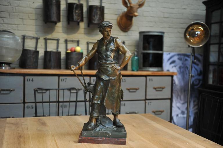 19th Century Blacksmith Statue "Le FER" by E. Picault at 1stDibs | e ...