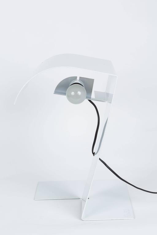Stilnovo White 'Blitz' Table Lamp, circa 1972 at 1stDibs