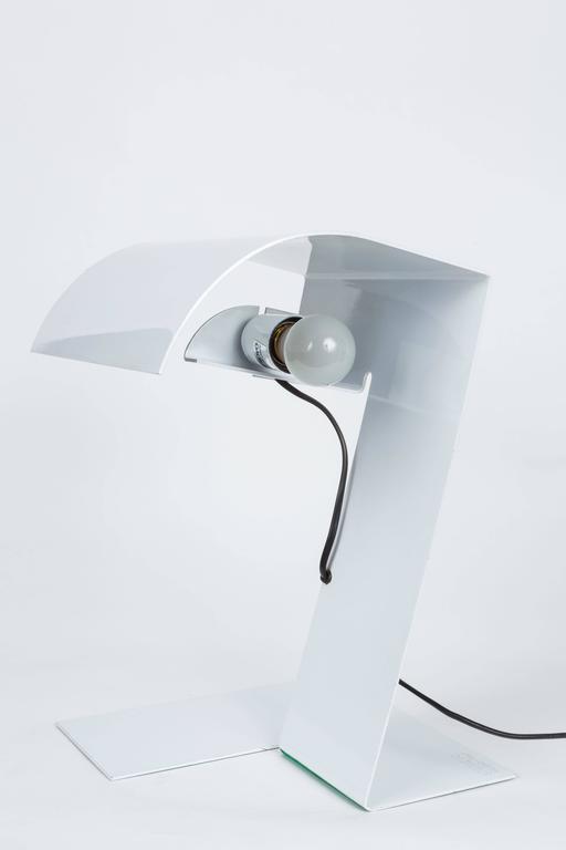 Stilnovo White 'Blitz' Table Lamp, circa 1972 at 1stDibs