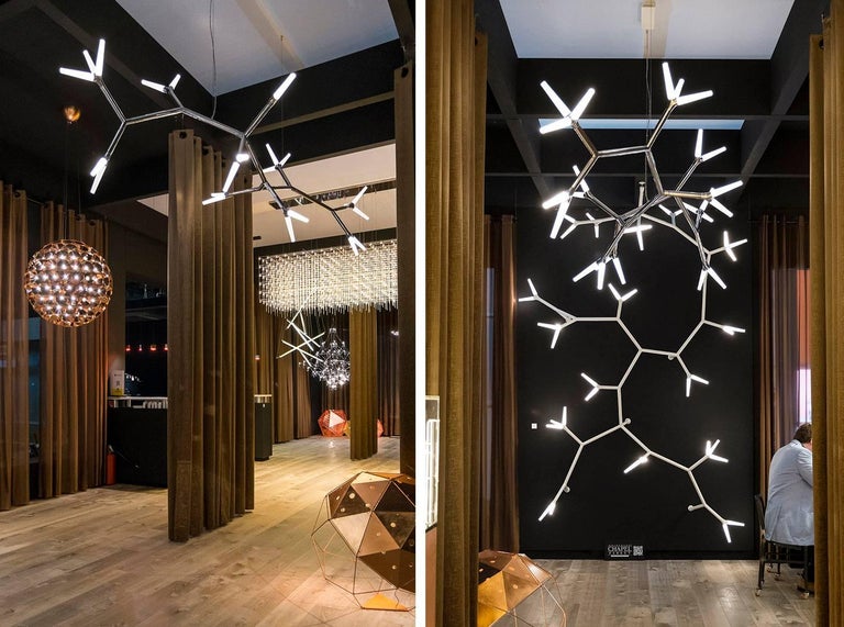 Monumental Daniel Becker 'Sparks' Modular Chandelier at 1stDibs
