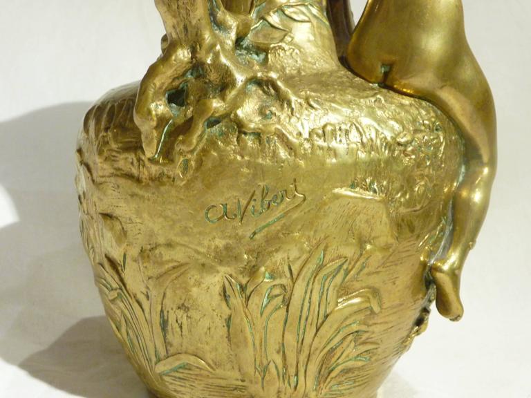 Alexandre Vibert, an Art Nouveau Pitcher, Signed at 1stDibs
