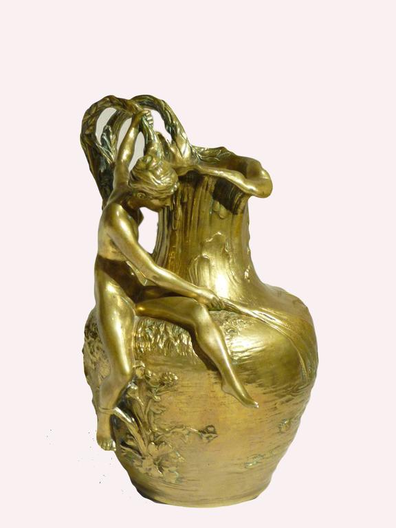 Alexandre Vibert, an Art Nouveau Pitcher, Signed at 1stDibs