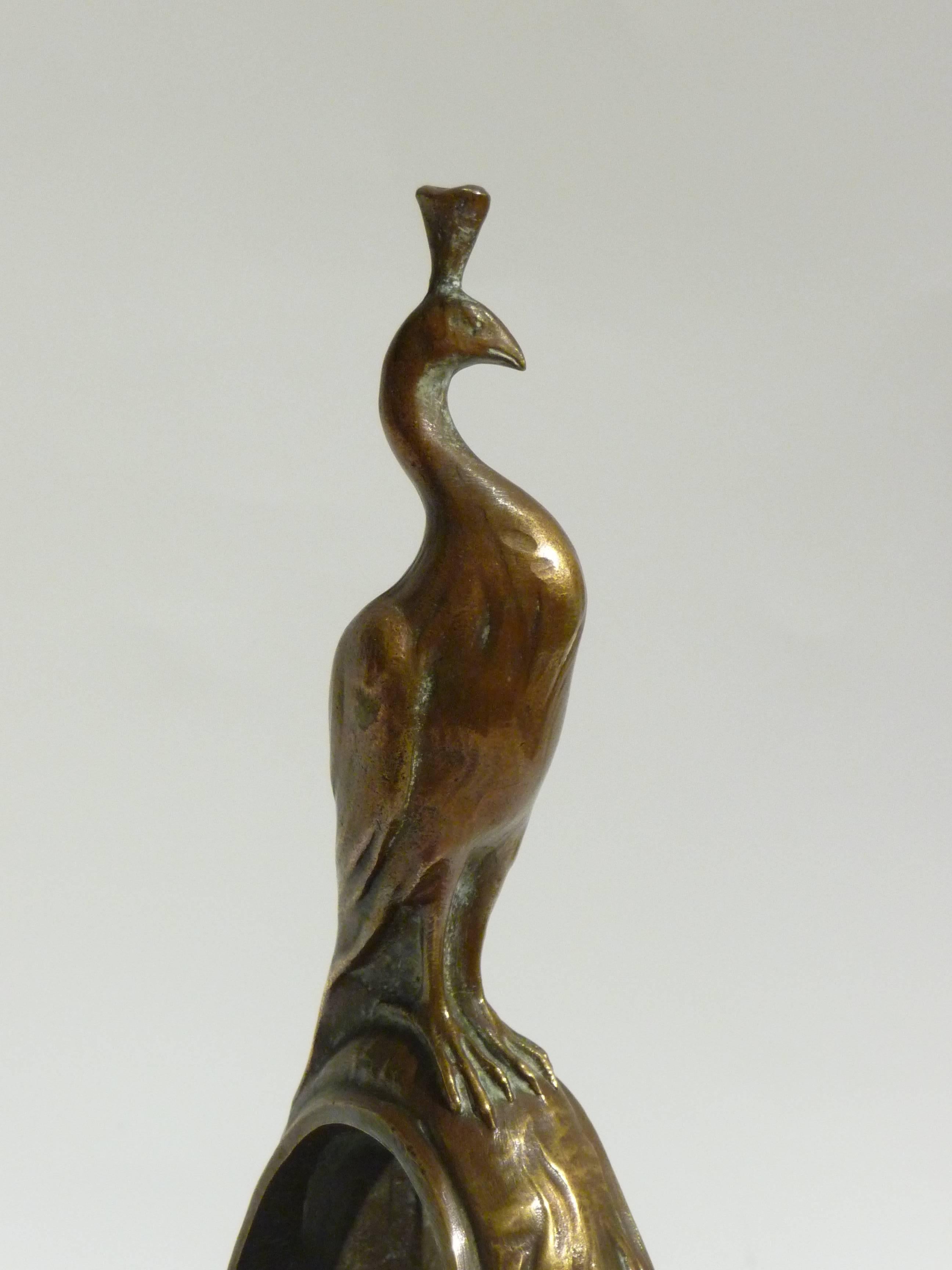 Georges Flamand, an Art Nouveau Woman and Peacock Footed Vase, Signed ...