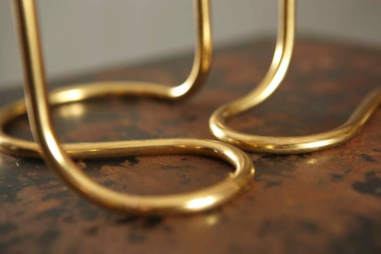 Pair of Brass Double Ended Candlesticks "Serpentine" by Illums Bolighus ...