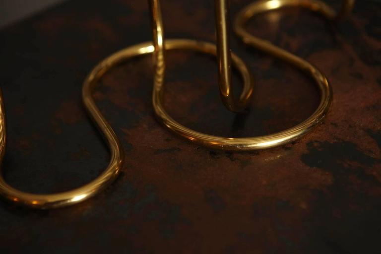 Pair of Brass Double Ended Candlesticks "Serpentine" by Illums Bolighus ...