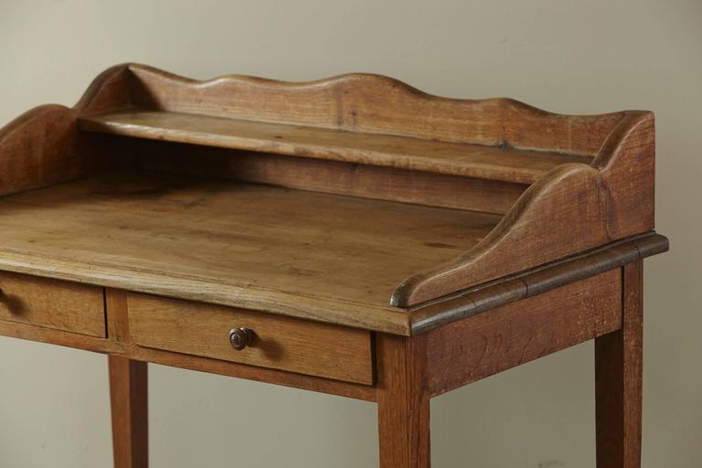 19th Century French Country Style Pine Desk/Writing Table with Top ...