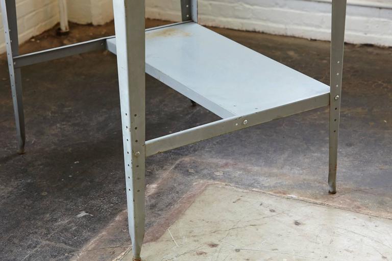 Vintage Industrial Painted Steel Stand Up Factory Foreman Desk at ...