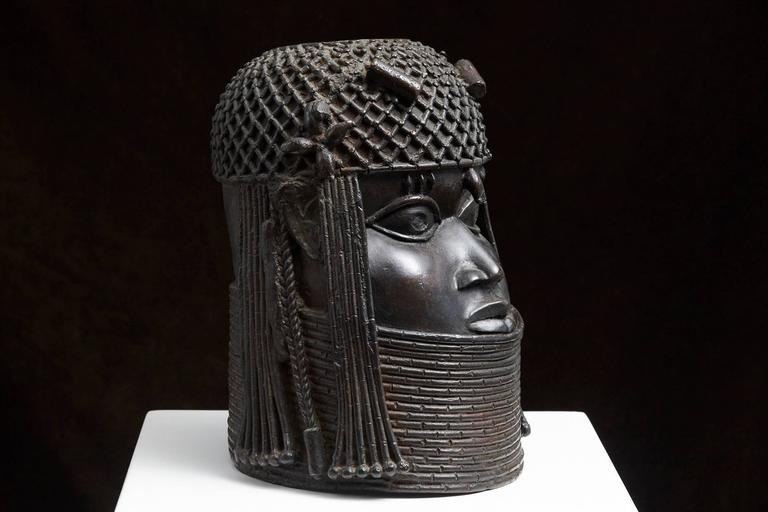Benin Bronze Memorial Head from The Nelson Rockefeller Collection ...