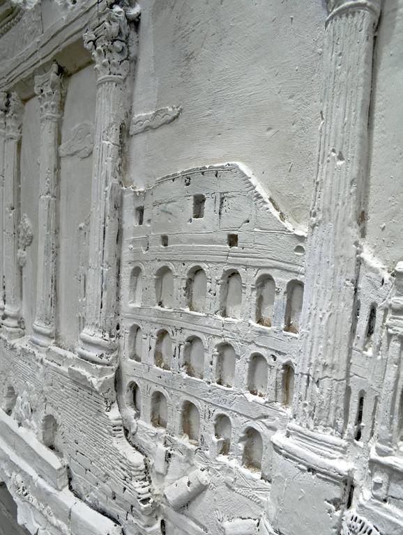 Plaster Wall Hanging of a Classical Scene at 1stDibs