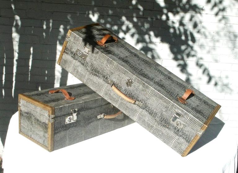 Travel Cases in Faux Crocodile Shagreen For Sale at 1stDibs