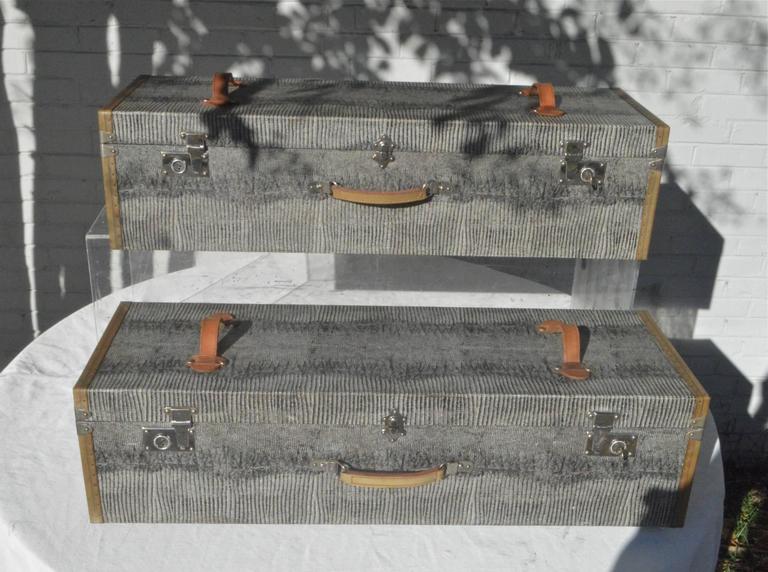 Travel Cases in Faux Crocodile Shagreen For Sale at 1stDibs