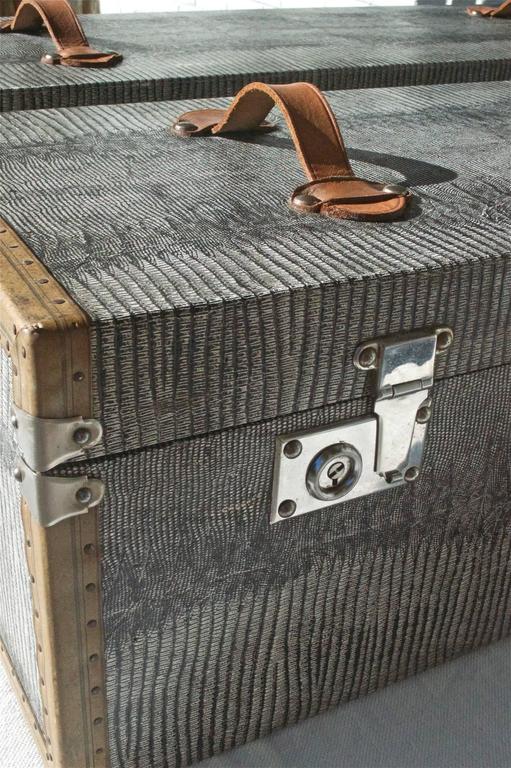 Travel Cases in Faux Crocodile Shagreen For Sale at 1stDibs
