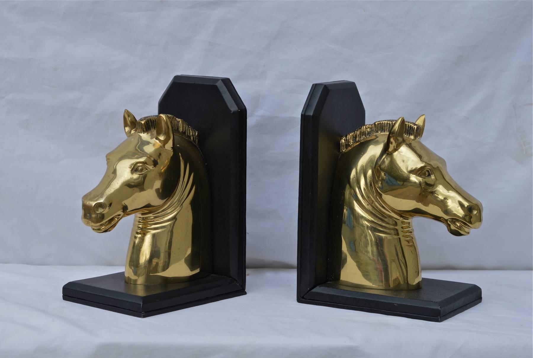 Zebra Bookends of Brass by Sarreid, Ltd. For Sale at 1stDibs