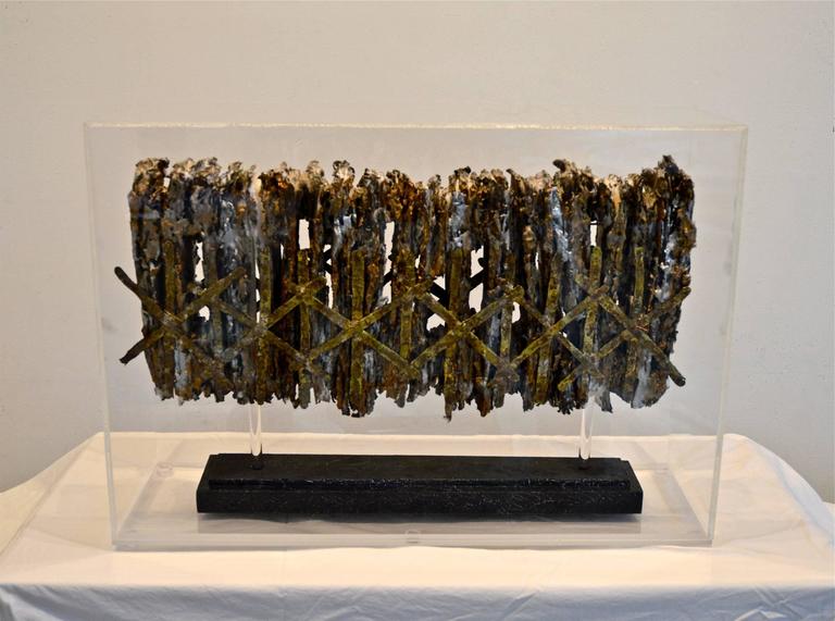 Encaustic Sculpture in the Brutalist Taste at 1stDibs