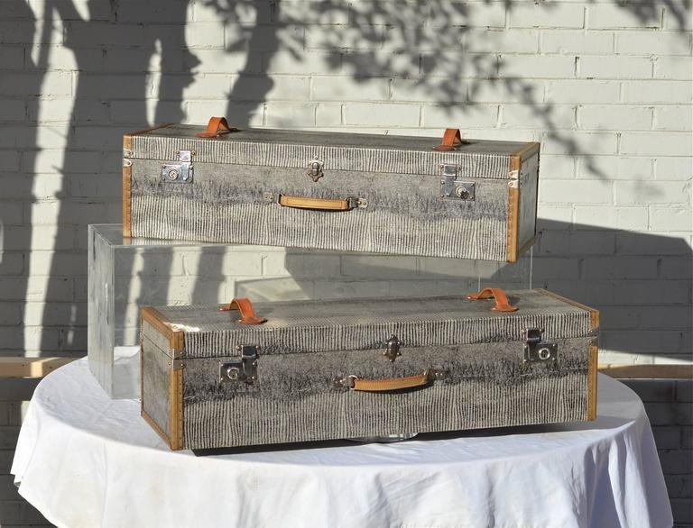 Travel Cases in Faux Crocodile Shagreen For Sale at 1stDibs