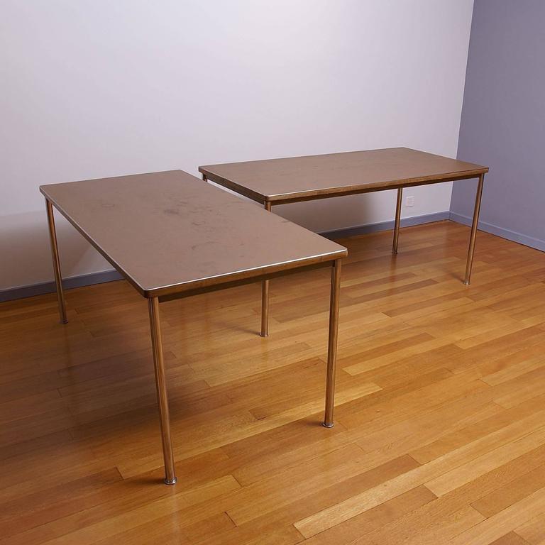 Original Embru Le Corbusier Pair of Tables or Desks, 1930s For Sale at ...