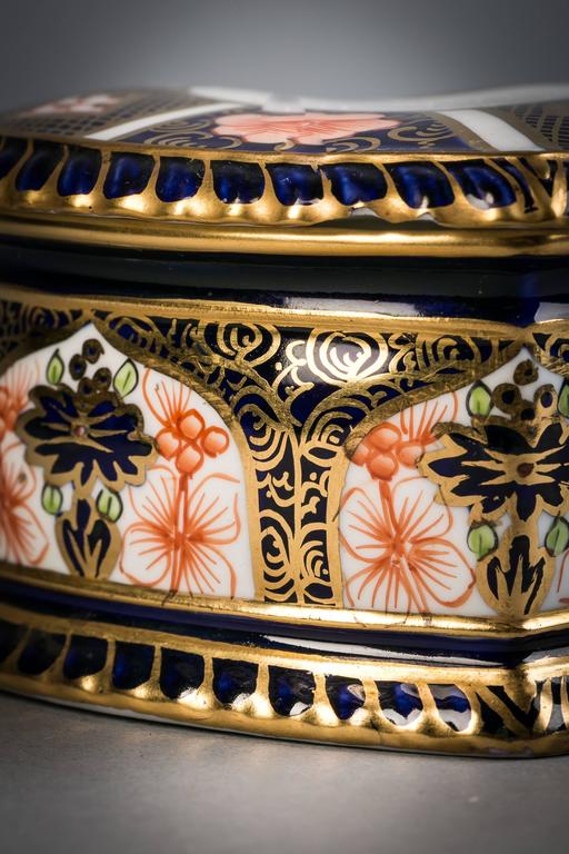 Royal Crown Derby Heart-Shaped Box, circa 1910 at 1stDibs