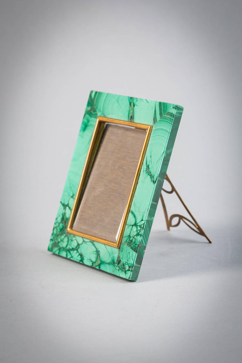 Malachite Picture Frame, circa 1920 For Sale at 1stdibs