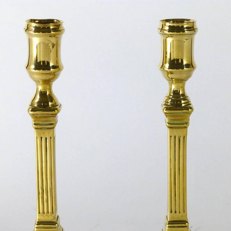 Pair of English Bell Metal Candlesticks, circa 1765 at 1stDibs