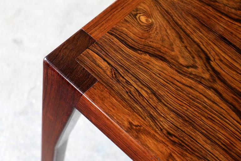 Hans Wegner Johannes Hansen Rosewood Work Table at 1stDibs