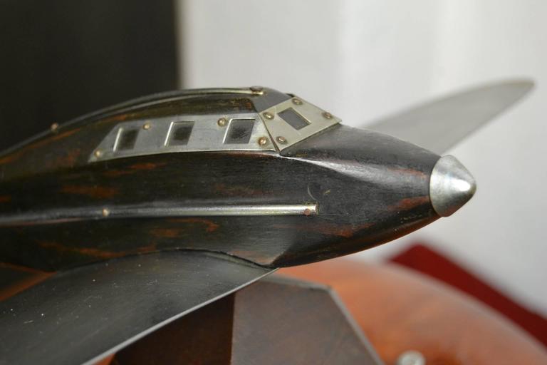 Art Deco Wooden Airplane Model at 1stDibs