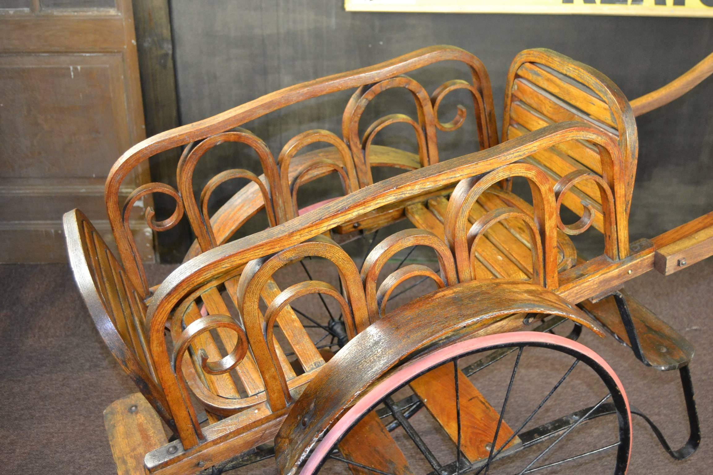 Early 20th Century Tandem Perambulator at 1stDibs