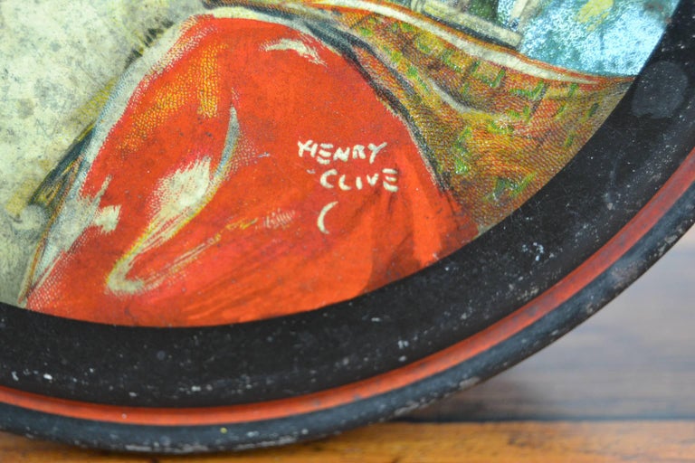 1920s Henry Clive Christmas Santa Girl Tin Box at 1stDibs | tin box ...