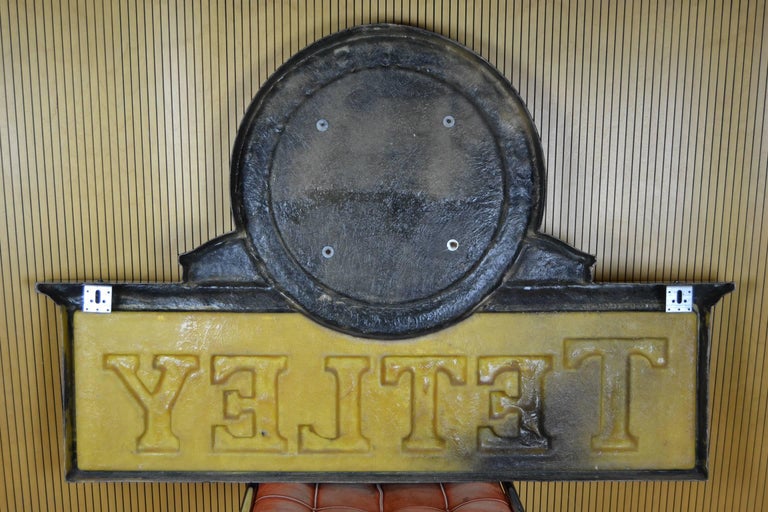 1960s Vintage Tetley Beer Outdoor Advertising Sign at 1stDibs