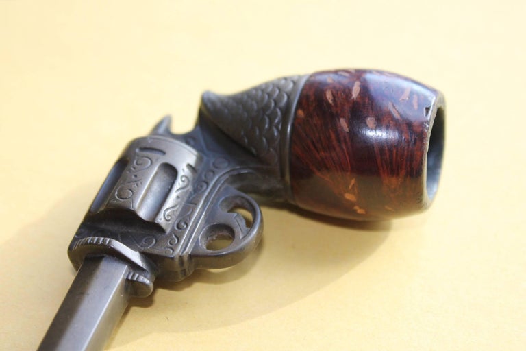 Vintage French Smoking Gun Pipe with Removable Bowl at 1stDibs | gun ...