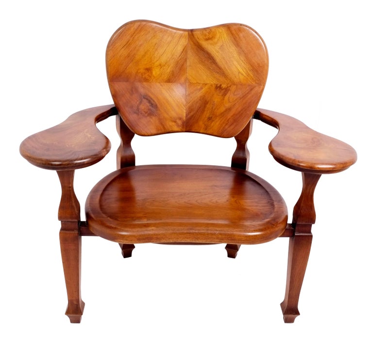 Casa Batllo Gaudi Bench Made of Teak Wood at 1stDibs