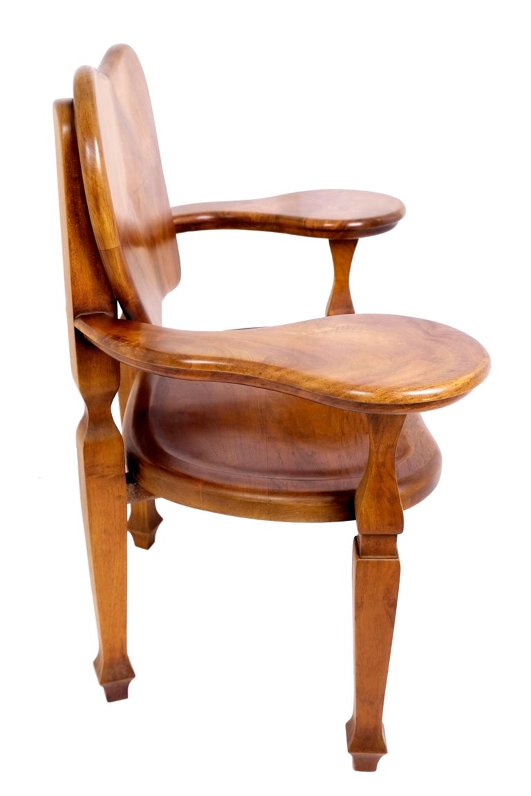 Casa Batllo Gaudi Bench Made of Teak Wood at 1stDibs