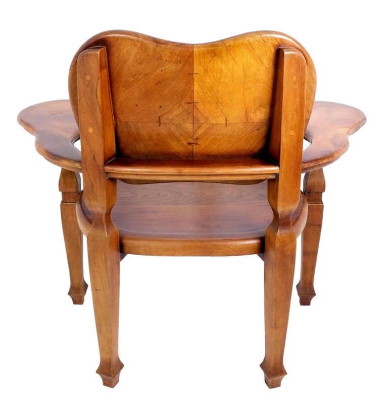 Casa Batllo Gaudi Bench Made of Teak Wood at 1stDibs