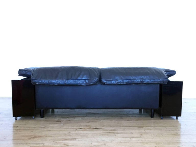 Lacquer and Leather "Lota" Sofa by Eileen Gray, Designed 1924 at 1stDibs