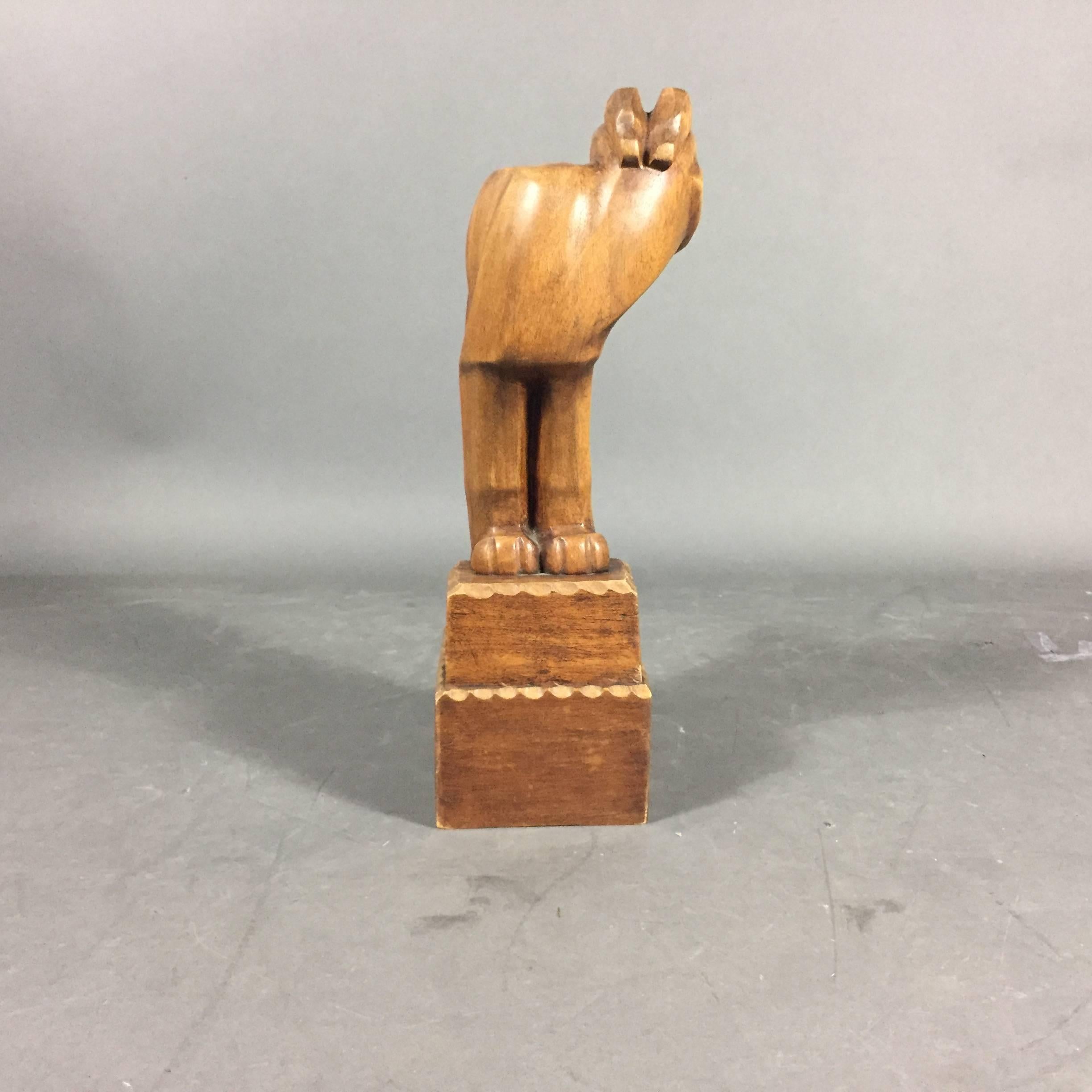 1920s Ukko Talvi Art Deco Wood Sculpture, Finland For Sale at 1stDibs
