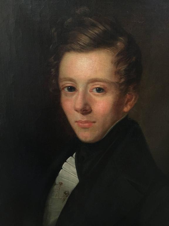 Portrait of a Gentleman, Danish Oil on Canvas, Early 19c at 1stDibs