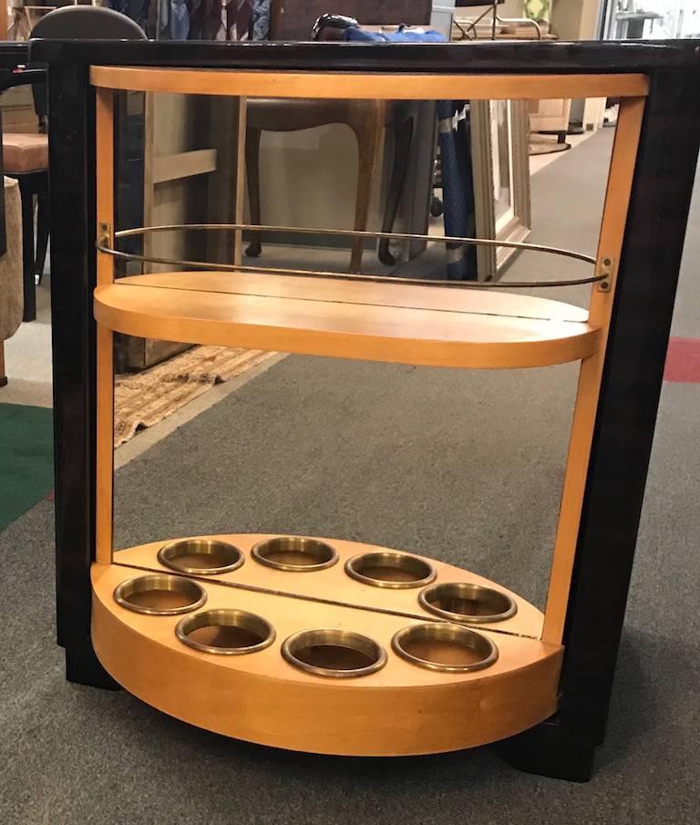 Art Deco French Rotating Bar from Palisander For Sale at 1stdibs